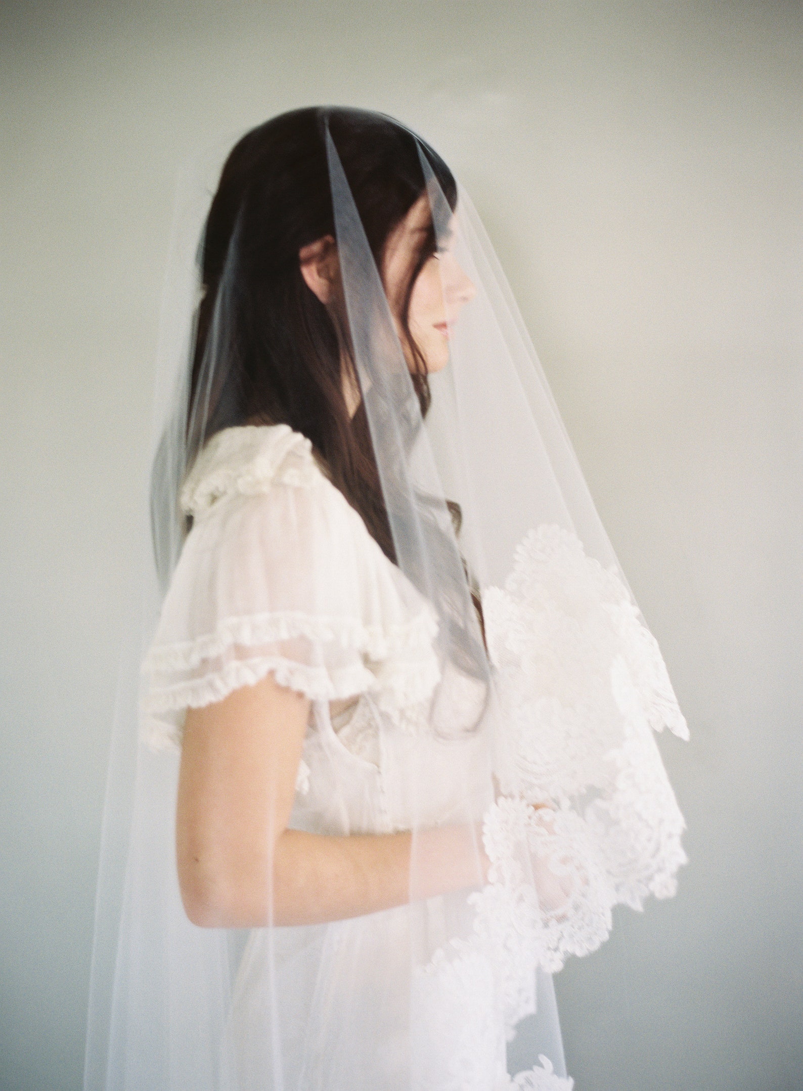 Lace Drop Veil Ivory Lace Veil Veiled Beauty English Net - Etsy