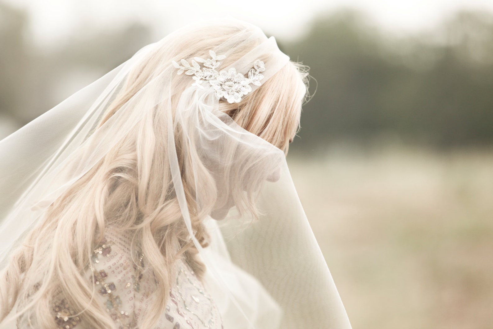Juliet Cap Veil|custom Veil by Veiled Beauty|gold Lace Applique-long ...