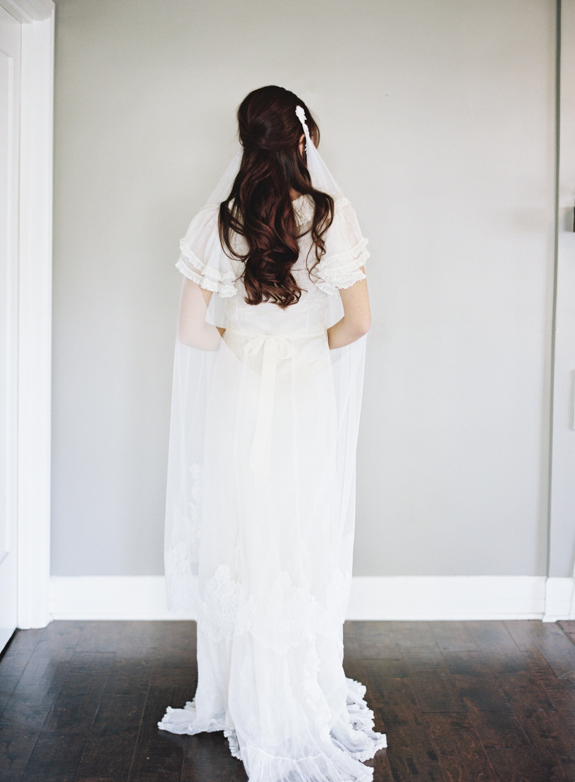 Drape Veil Swoop Veil Chantilly Lace Veil English Net Veil | Etsy