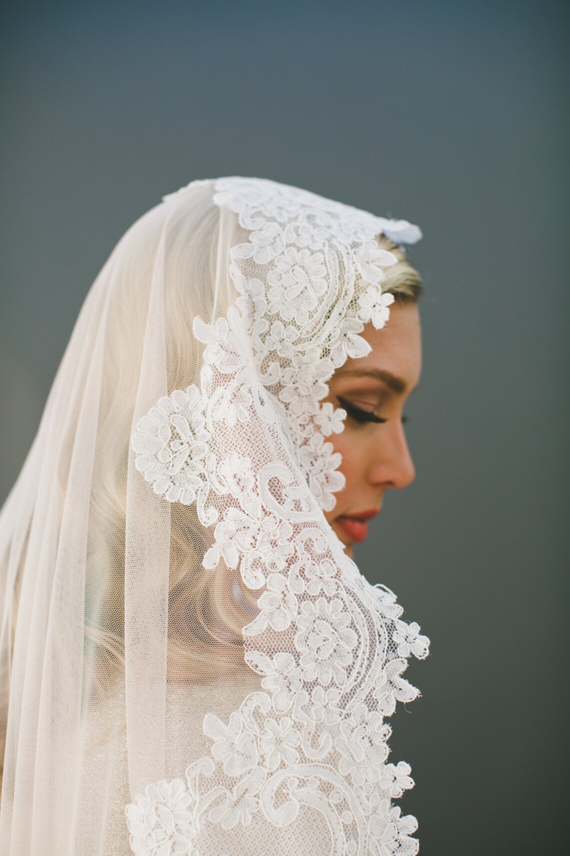 Mantilla Veil-english Net Veil | Custom Veil by Veiled Beauty | Soft ...