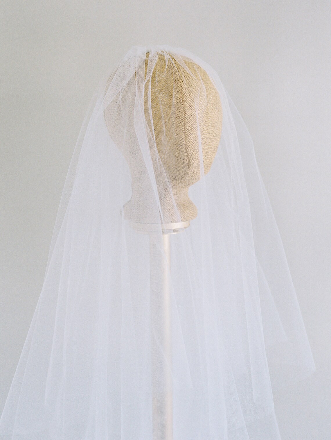 Little Something-Simple Wedding Veil-Chapel Length Veil-Ivory | Etsy