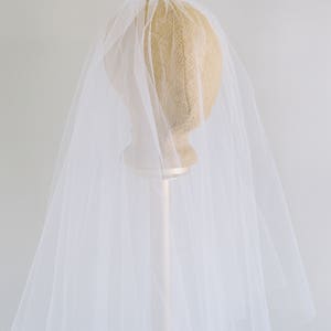 Little Something-simple Wedding Veil-chapel Length Veil-ivory Simple ...