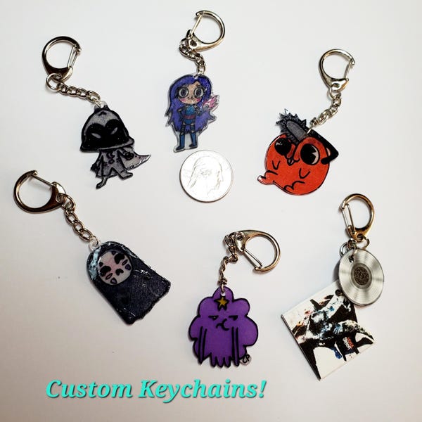 Cartoon Keychain - Etsy