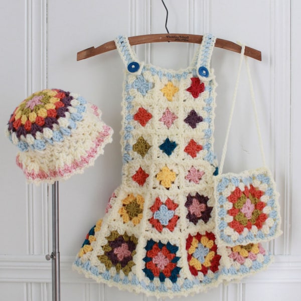 Granny Square Dress - Etsy