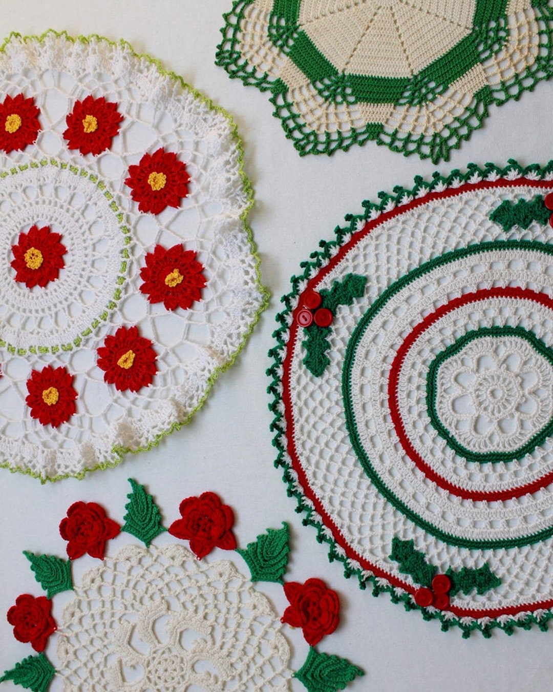 Vintage Christmas Doilies Crochet Pattern PDF Download,christmas Doily ...