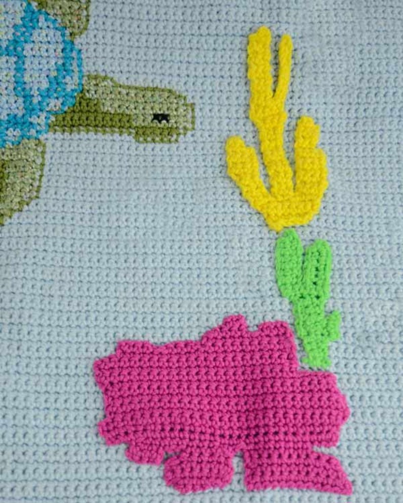 Turtle Afghan & Pillow Set Crochet Pattern PDF - Etsy