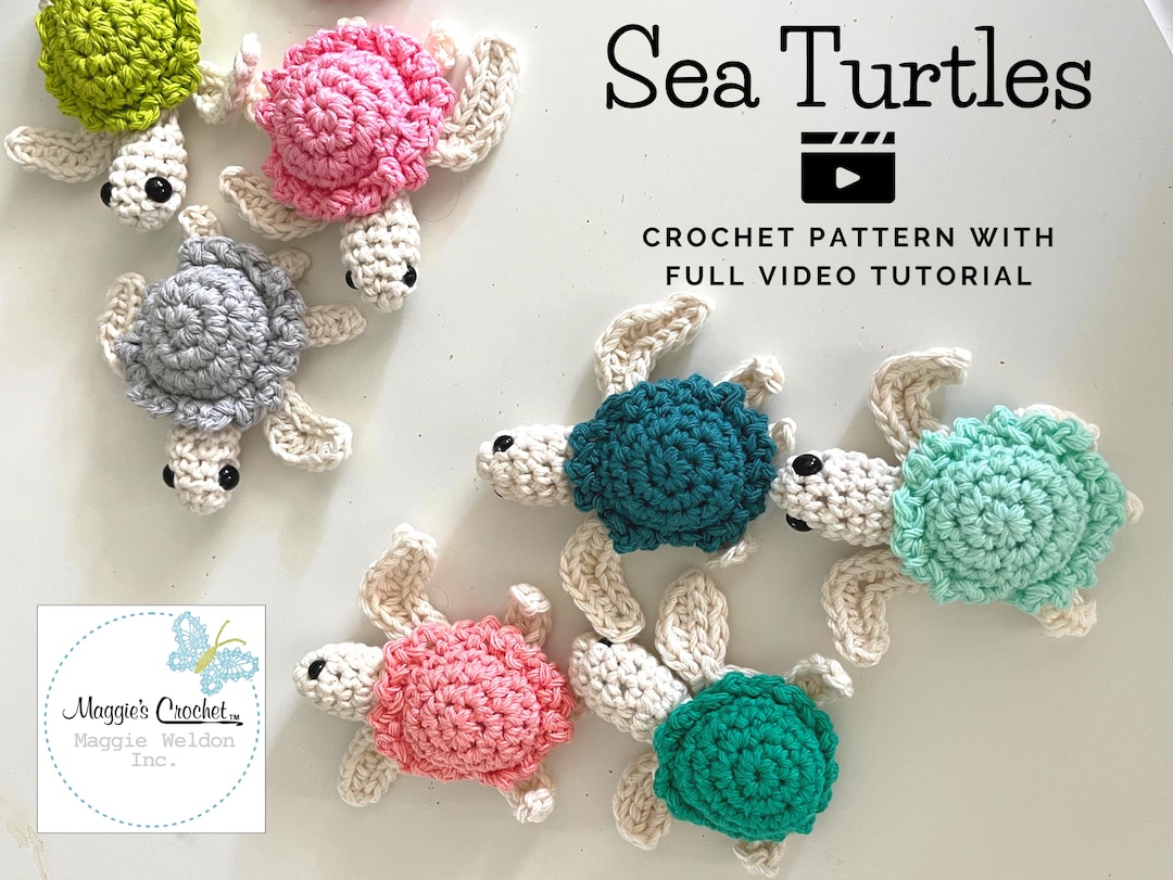 Sea Turtle Crochet Pattern,sea Turtle Amigurumi,turtle Pattern,beginner ...