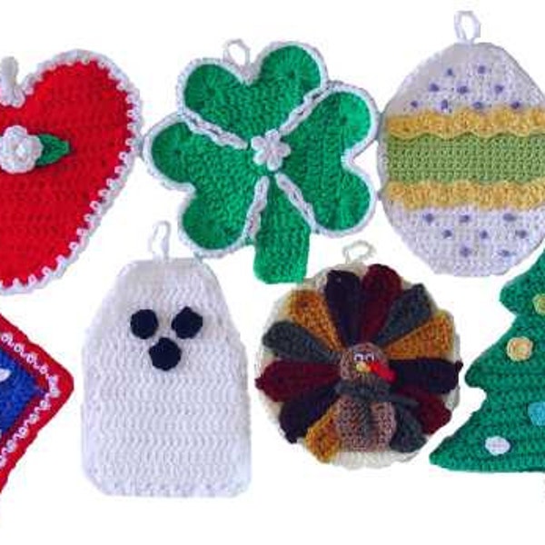 Holiday Potholders - Etsy