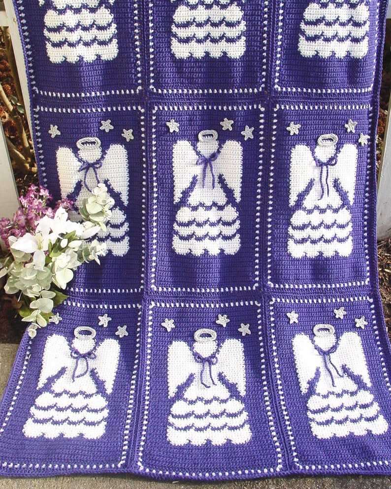 Angel Afghan Crochet Pattern PDF Downloadangel Afghanangel - Etsy
