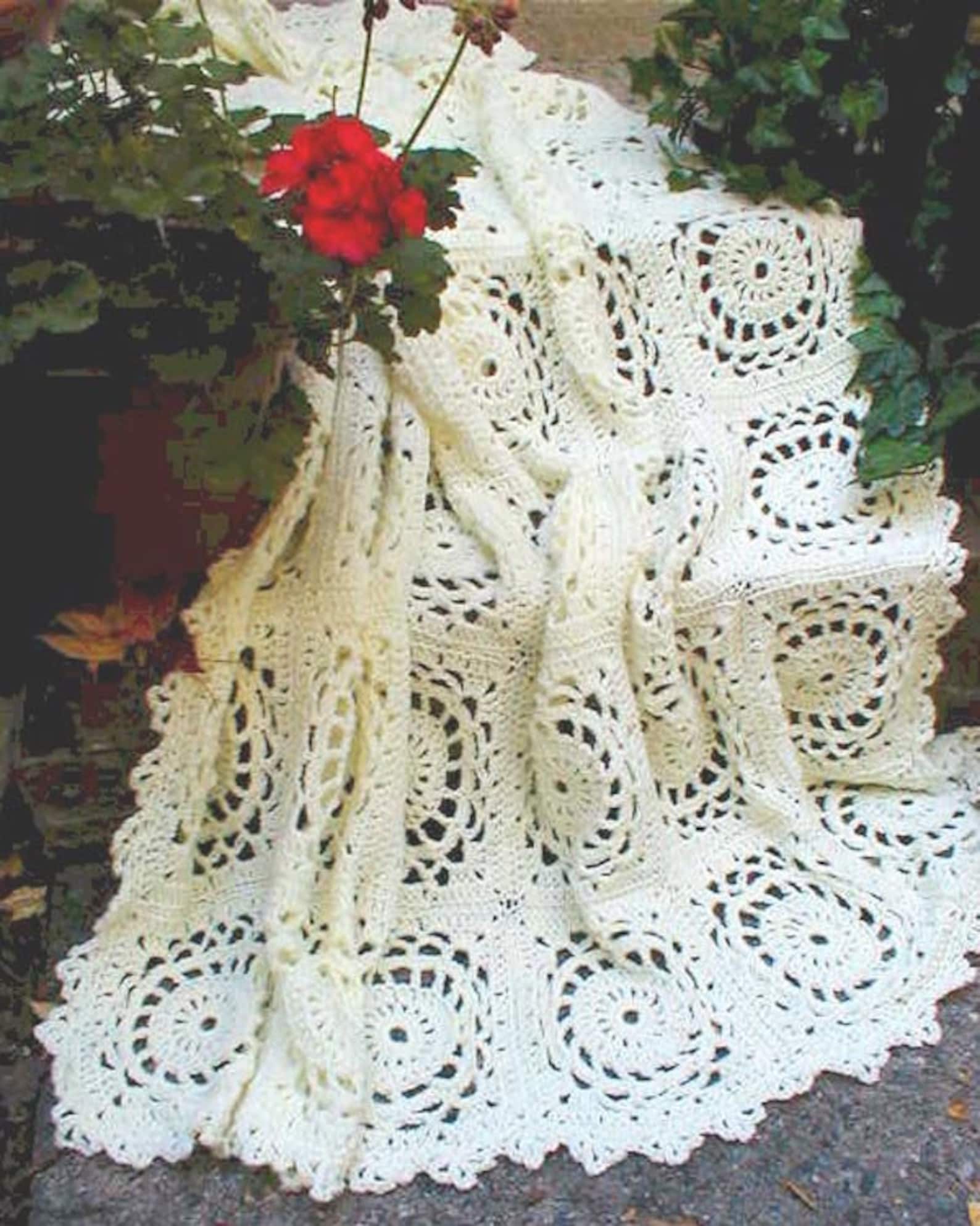Garden Lace Afghans Crochet Pattern PDF Downloadcrochet Lace - Etsy