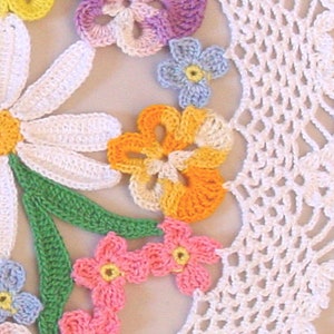 Flower Bouquet Doily Crochet Pattern PDF Download,vintage Floral Doily ...