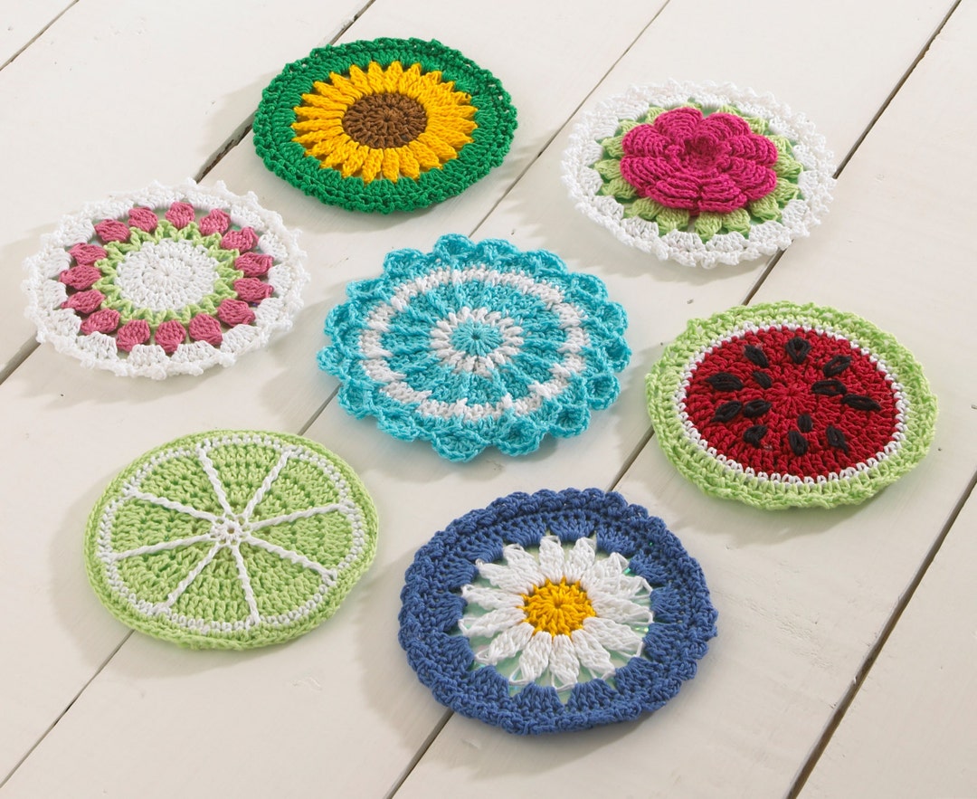 Everyday CD Coasters Set Crochet Pattern PDF Download,cd Coasters ...