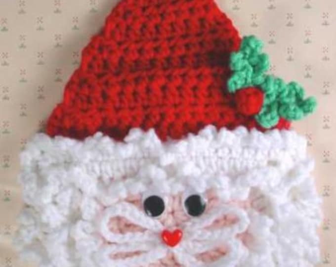 Christmas CROCHET PATTERN Instant Download - Santa Wall Hanging, Wall ...