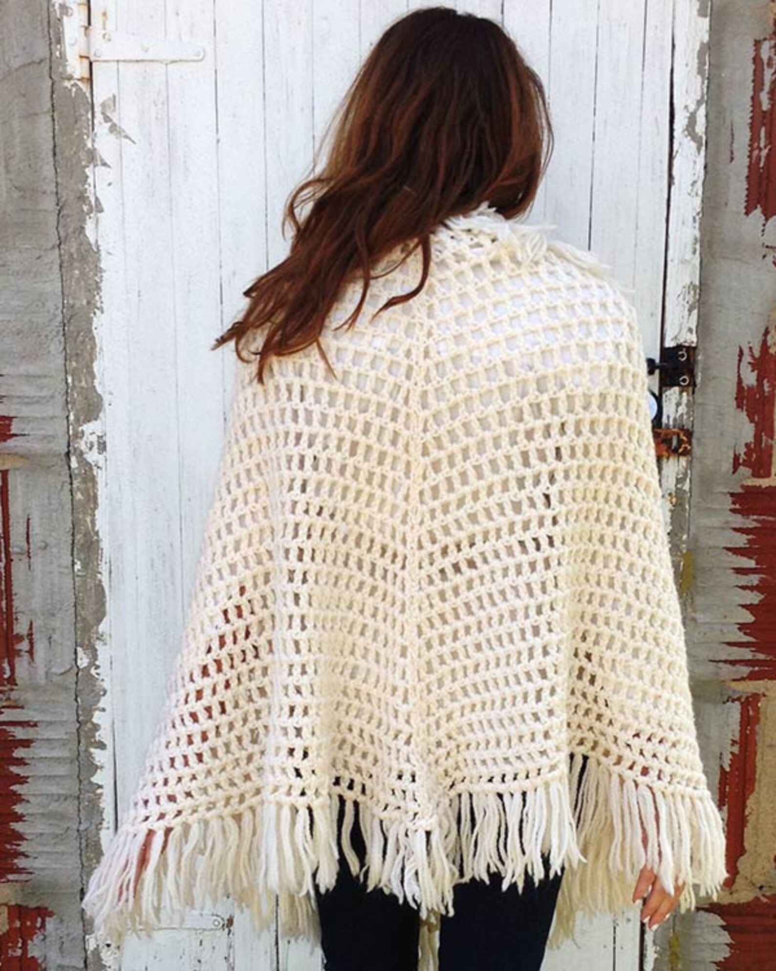 Italian Cape Crochet Pattern, Women's Vintage Fashion Shawl (PDF ...