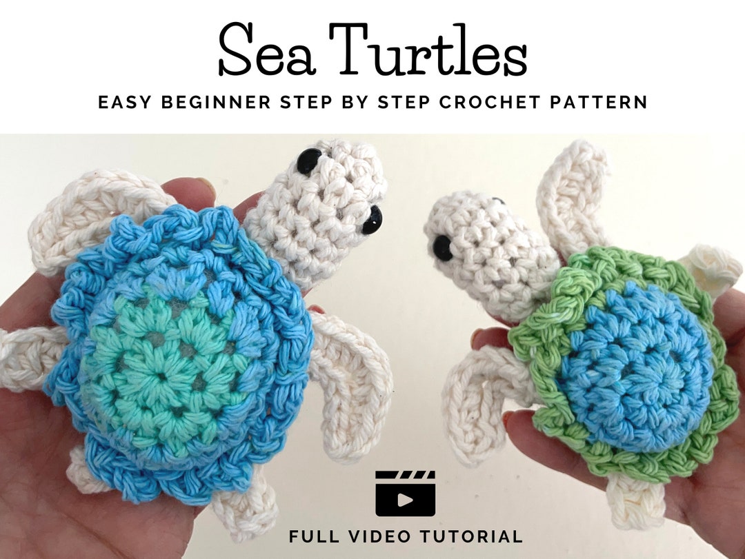Sea Turtle Crochet Pattern,sea Turtle Amigurumi,turtle Pattern,beginner ...