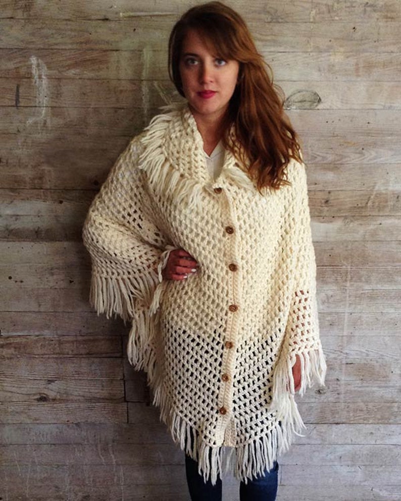 Italian Cape Crochet Pattern PDF Downloadvintage Fashion - Etsy