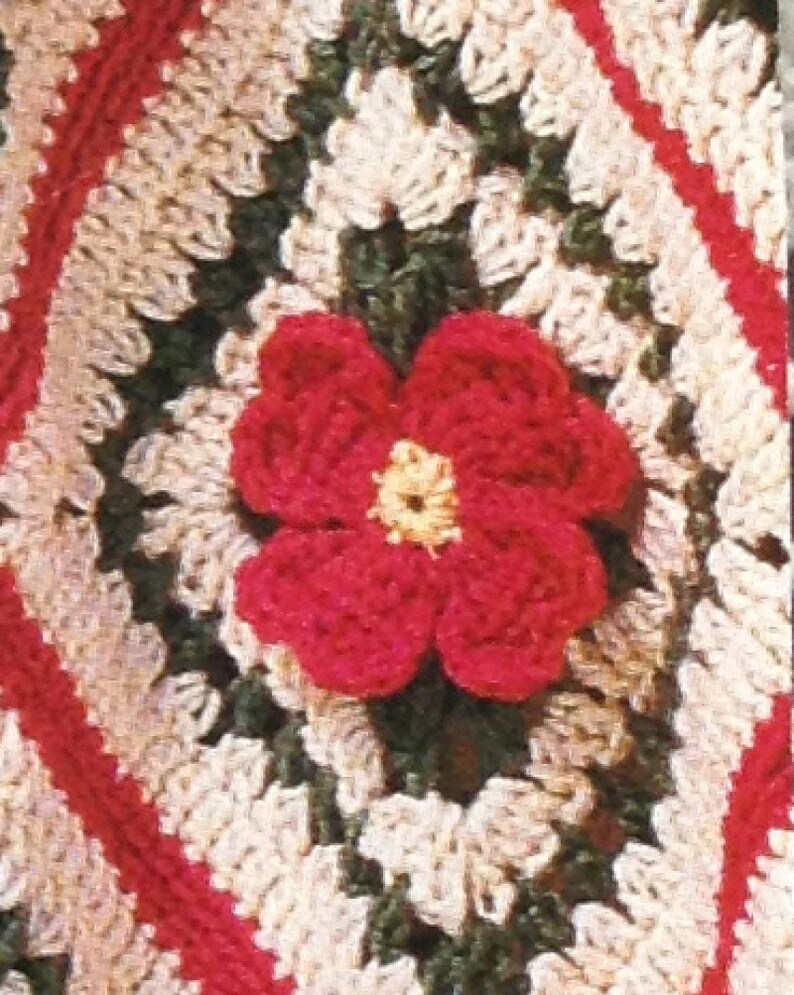 Apple Blossom Afghan Crochet Pattern PDF Downloadapple - Etsy