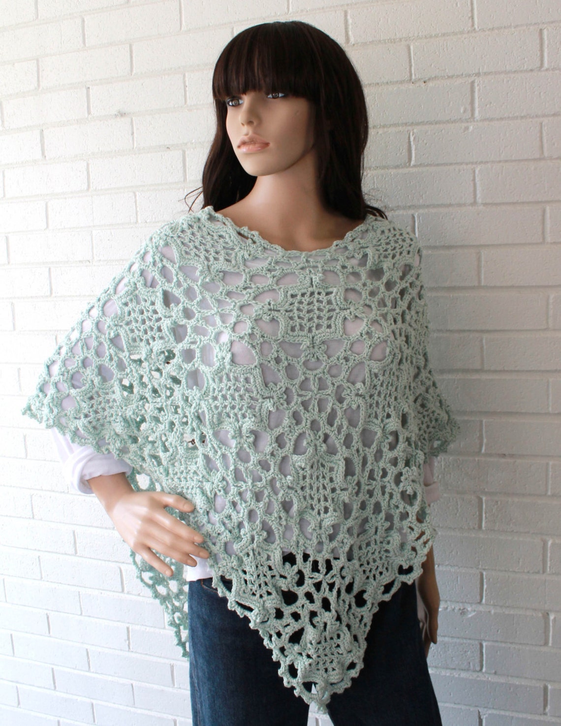 Elegant Poncho Crochet Pattern PDF Downloadintricate Crochet - Etsy