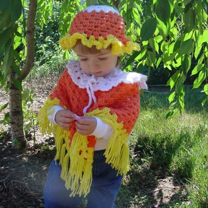 Candy Corn Poncho Crochet Pattern PDF Download,poncho for Toddler's and ...