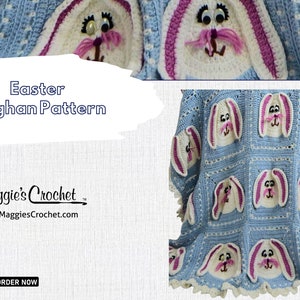 Holiday Afghans 1 Crochet Pattern PDF Download,easter Bunny Afghan ...