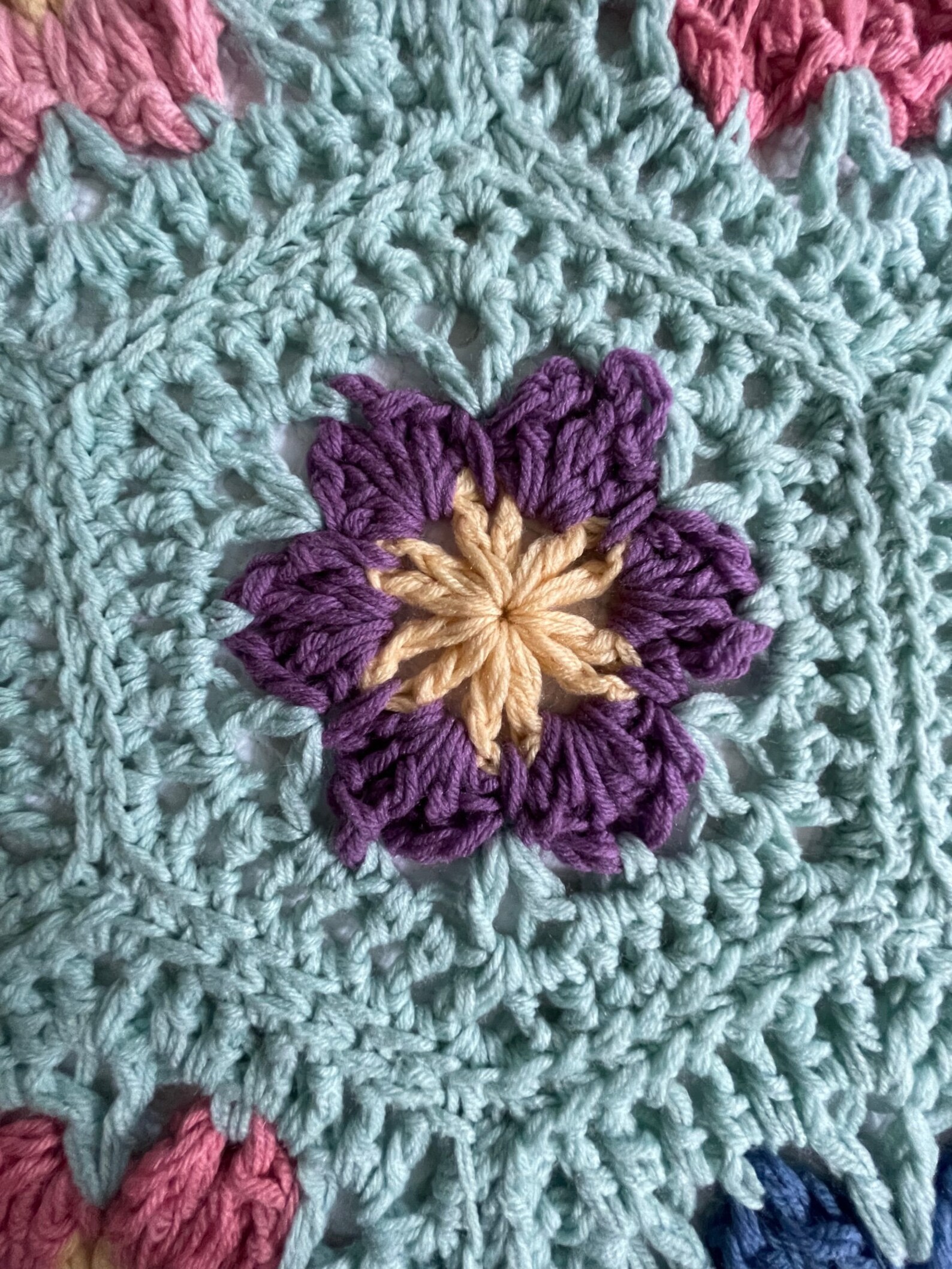 Flower Garden Afghan Crochet Pattern PDF Downloadfloral | Etsy