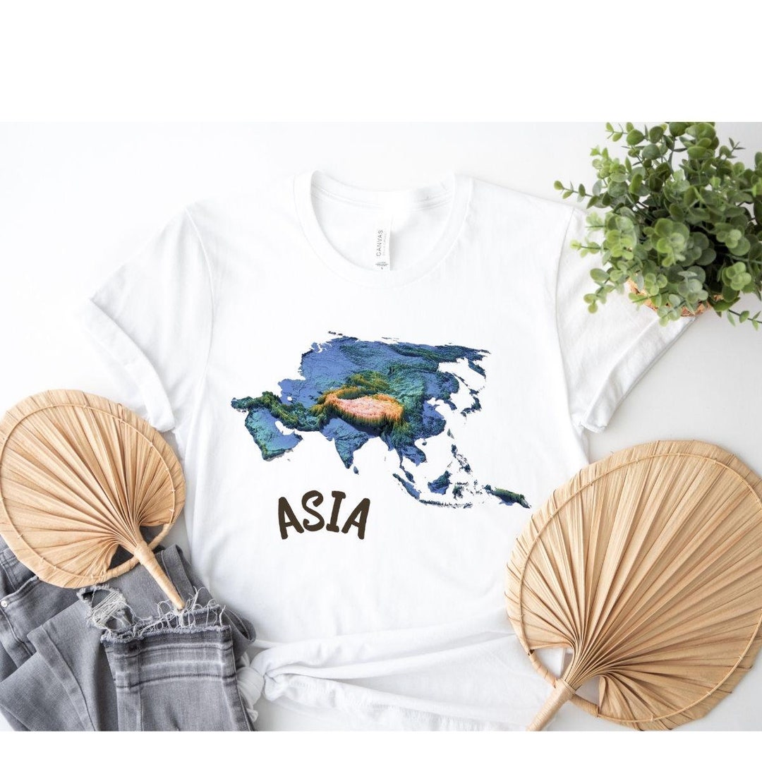 Thematic Asia Shirt, Gift for Asia Origins Shirt, Asia Map Shirt, China ...