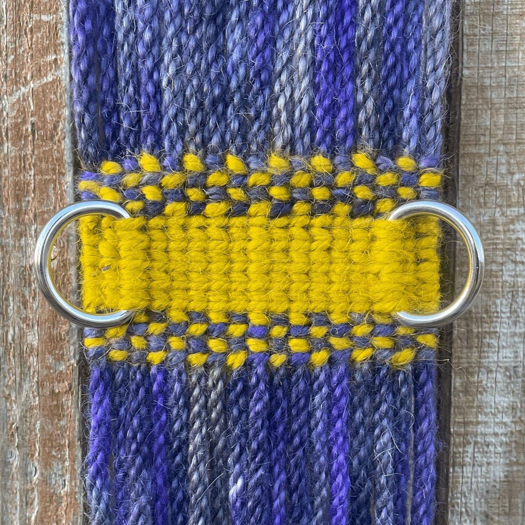 32" Mohair Cinch - Purple and Gold - Etsy