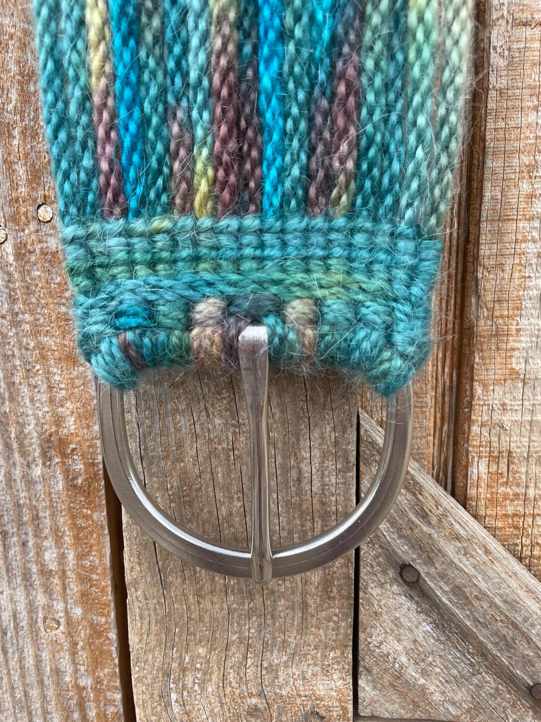 30" Mohair Cinch - Multicolor Blue, Teal, Green - Etsy