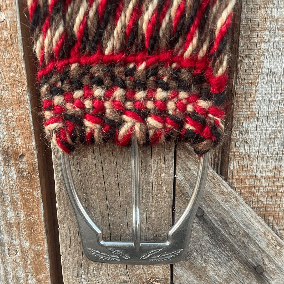 32" Mohair Cinch W/ Square Buckles - Twisted Sand, Black, Brown, and ...