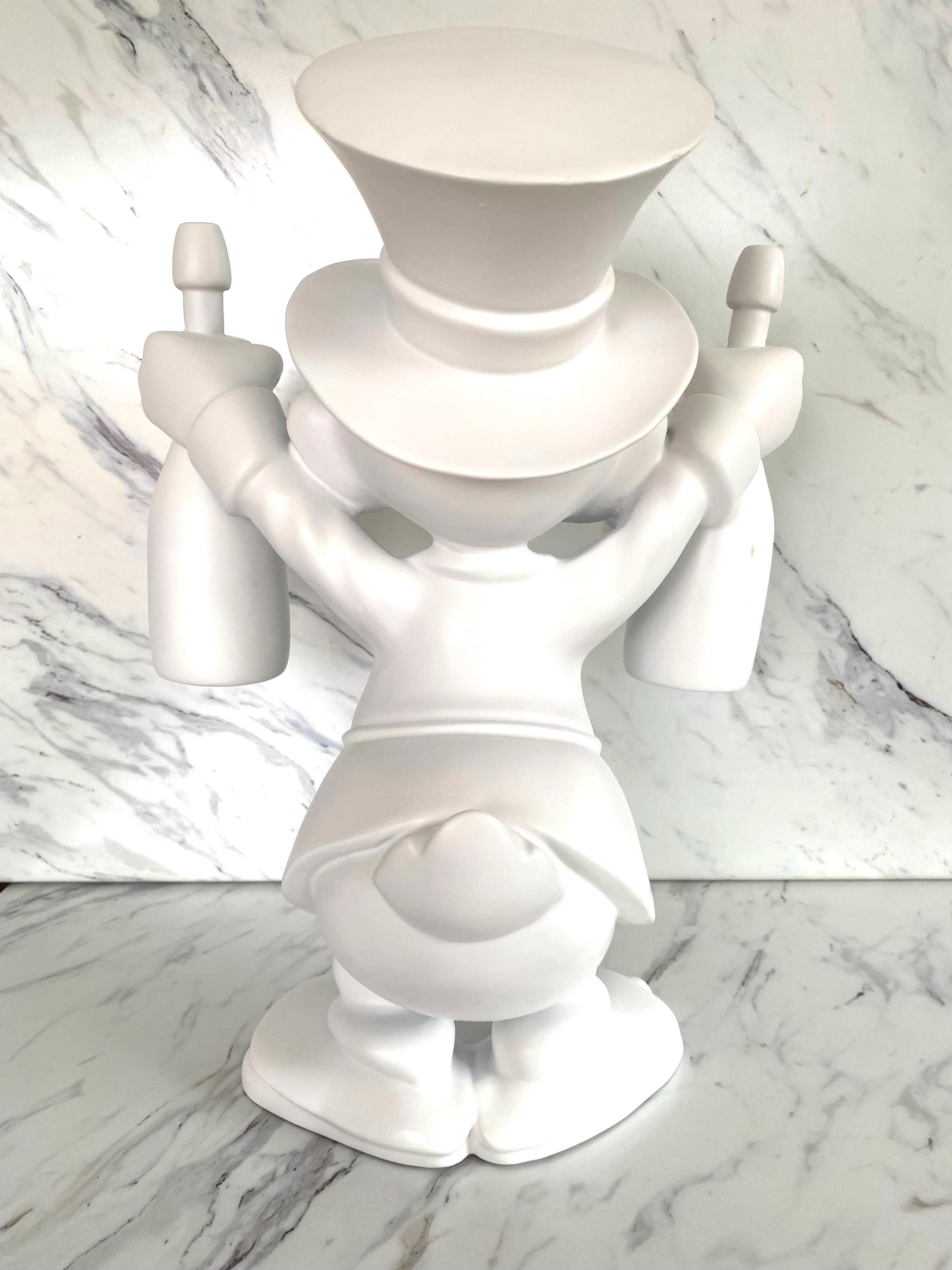 Blank White Champagne Duck Sculpture. 40cm Sculpture. Alec Monopoly ...