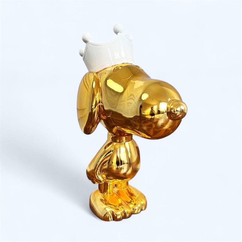 Life Size Electroplated Gold Snoopy Sculpture 100cm - Etsy