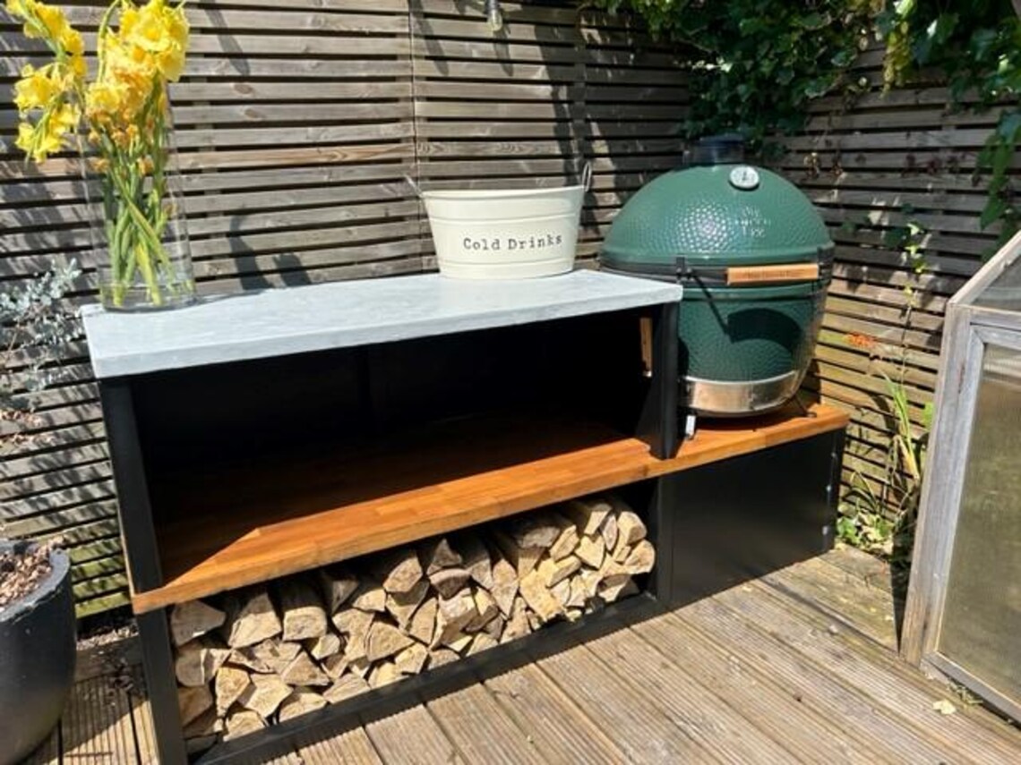 Outdoor Kitchen Microcement Big Green Egg - Etsy