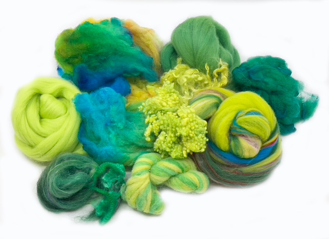 Spinning Fiber, Batt Kit, H.A.Y. Art Fiber Pack No.103, Felting ...