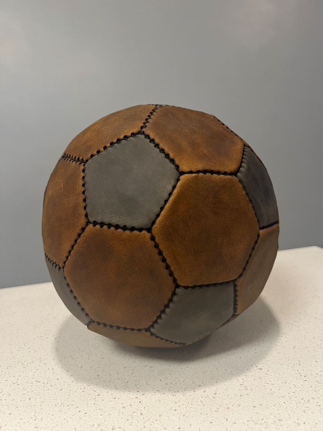Handmade Custom Leather Soccer Ball - Etsy
