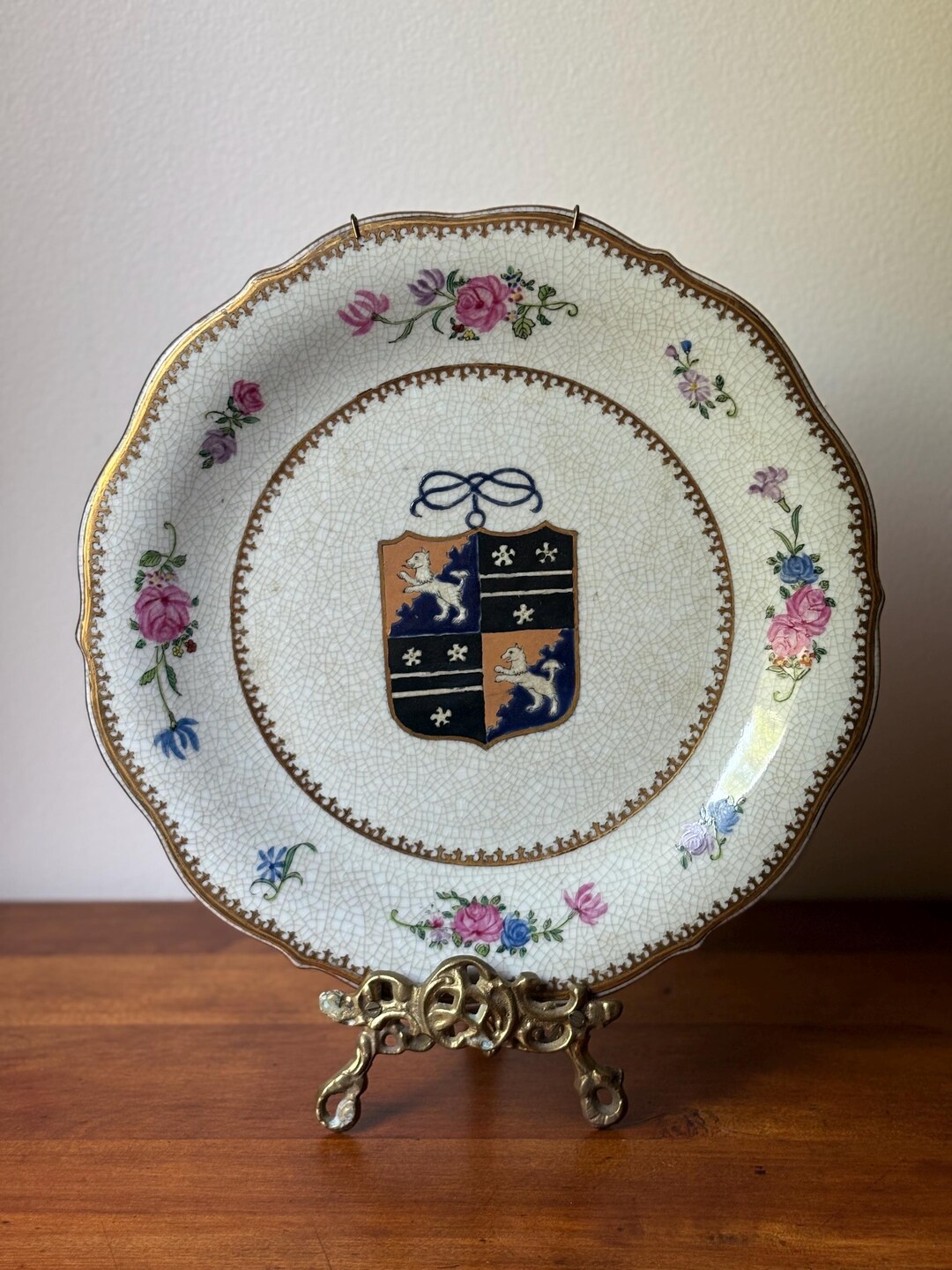Vintage United Wilson Porcelain 1897 Hand-painted Plate - Etsy