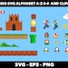 Mario Alphabet Letters Cliparts Font Svg Mario Font Png Birthday Party ...