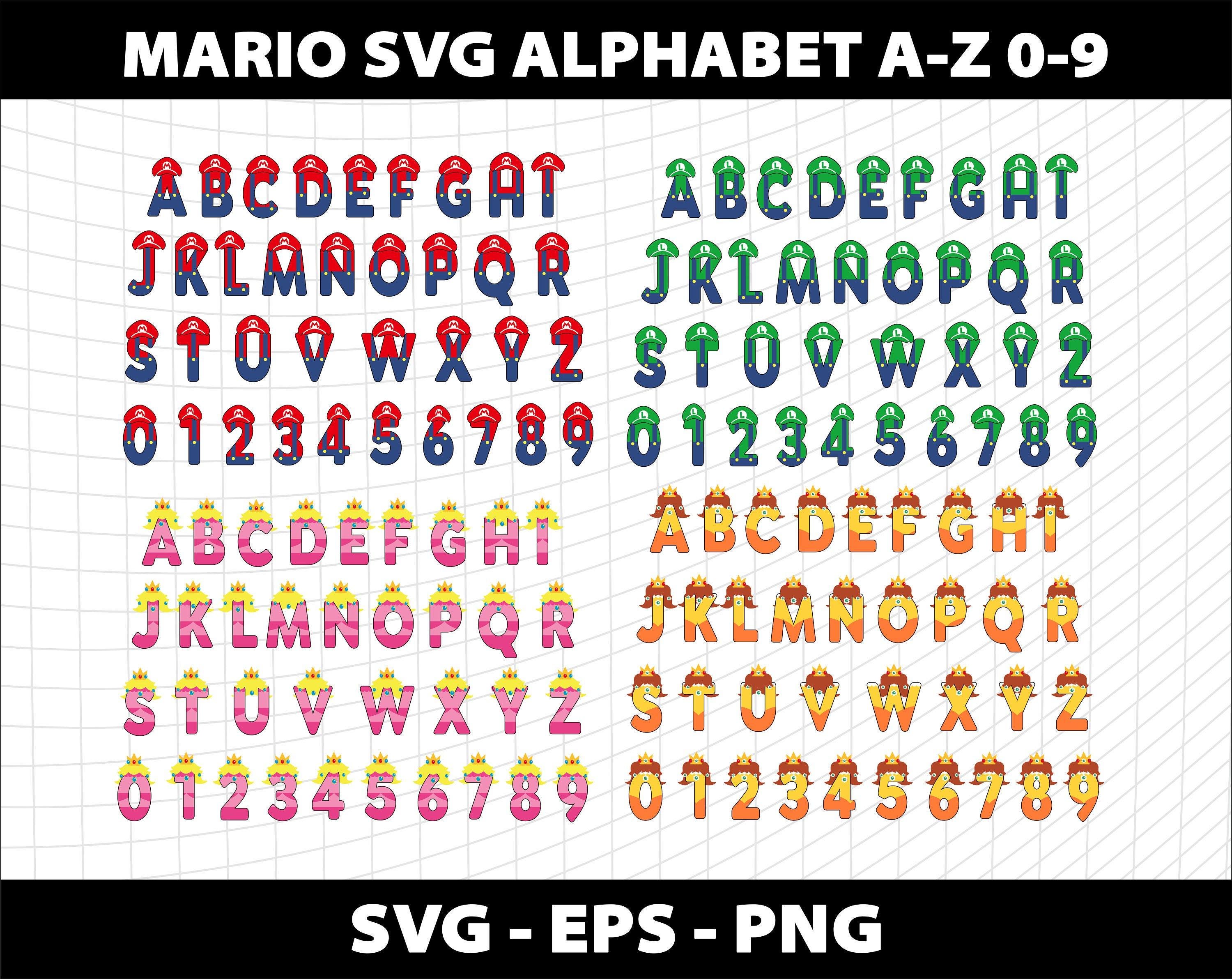 Doodle Game Alphabet Letters Arcade Gamer Clipart Font Svg Png Template ...