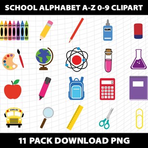 School Doodle Alphabet Letters Cliparts Font Png Letters Number Design ...