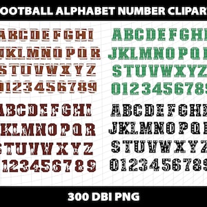 Football Varsity Doodle Alphabet Letters Cliparts Font Png Letters ...