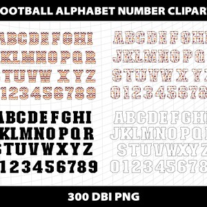 Football Varsity Doodle Alphabet Letters Cliparts Font Png Letters ...