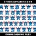 Stitch Alphabet Letters Font Cliparts Png Birthday Numbers ...