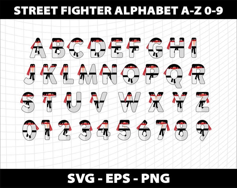 Doodle Game Alphabet Letters Arcade Gamer Clipart Font Svg Png Template ...