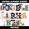 Football Alphabet • Letters Number & Symbols PNG, Sports Alphabet ...