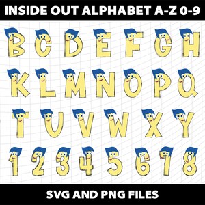 Doodle Alphabet Insideout 2 Letters Cliparts Font Svg Png Birthday ...