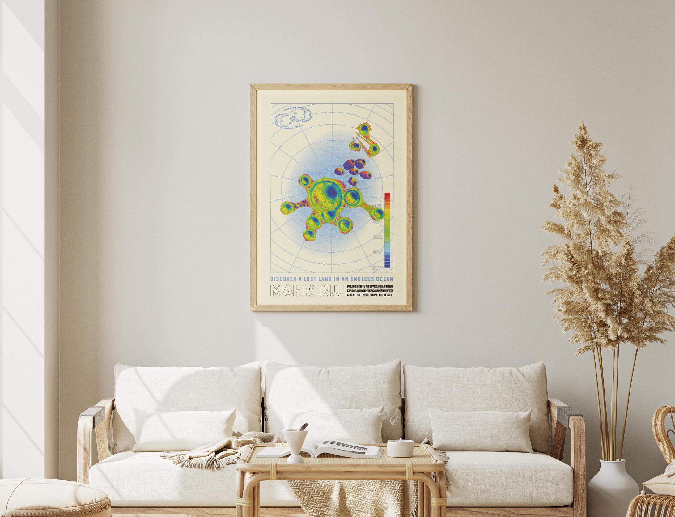 BIONICLE Mahri Nui Heat Map Vacation Poster - Etsy