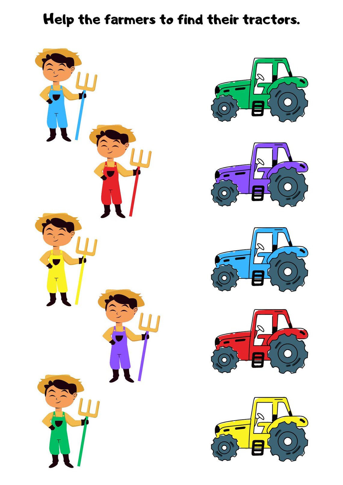 Color Matching Printables Kids Worksheets Color Matching Printables for ...