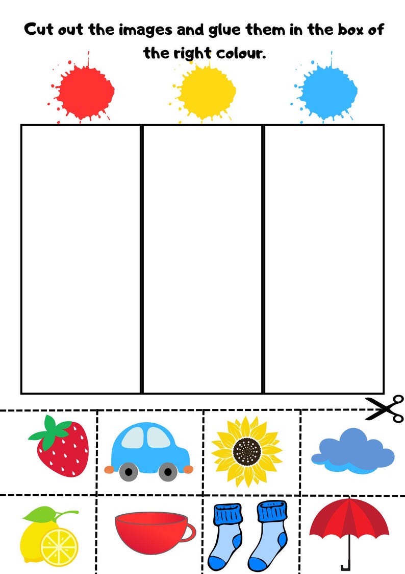 Color Matching Printables Kids Worksheets Color Matching Printables for ...