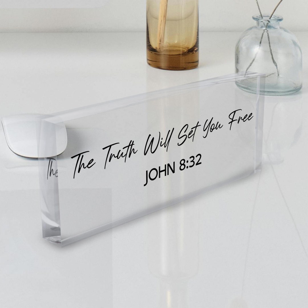 The Truth Will Set You Free Sign, Personalized Quote Sign, Motivational ...