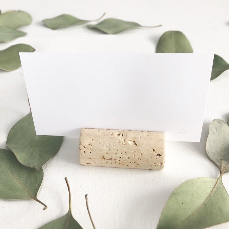 Natural Blank Wine Cork Place Card Holder Cork Card Holder - Etsy