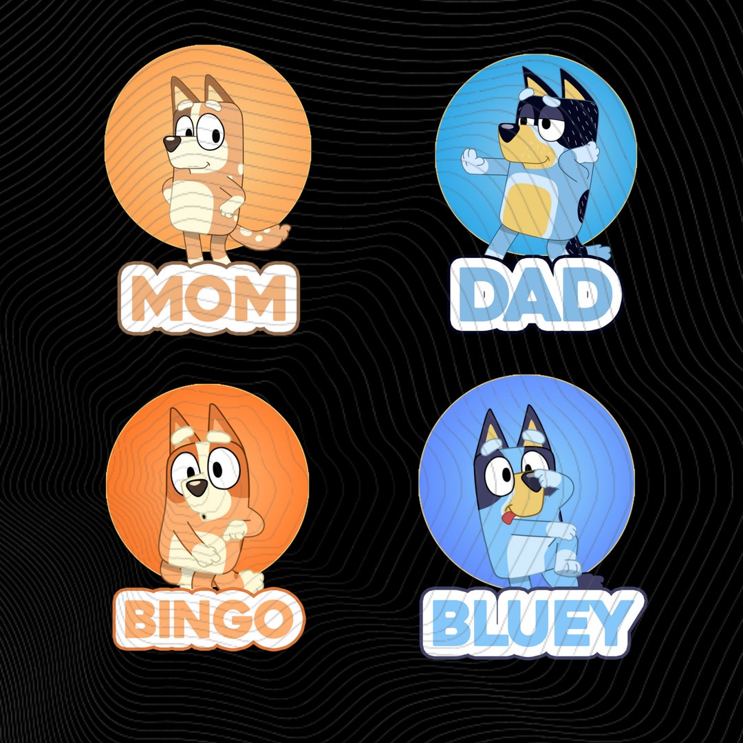 Blue Svg, Blueey Vector, Cartoon Characters Png, Blue Alphabeth, File ...
